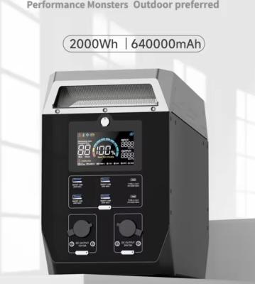 China 2000W 2000Wh LiFePO4 Portable Power Station Solar Generator for Home Travel Camping for sale