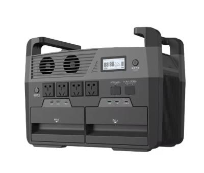China 3200W 3600Wh Portable Power Station Solid State Lithium Ion Battery Solar Generator for sale