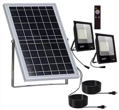 China SMD 2835 LED Solar Flood Lamp 60W 100W 200W Remote Control IP66 Aluminum for sale