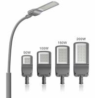 China Outdoor LED Street Light 100W 200W Die Casting Aluminum Photocell Sensor High Lumen 120-160LM/W for sale