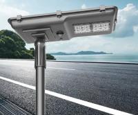 China Integrated Solar LED Street Light 6000lm 100lm/W IP66 5 Years Warranty for sale