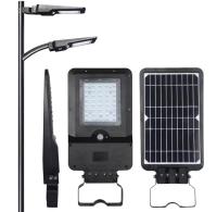 China 15W 1600lm Solar Street Light with PIR Sensor Adjustable ABS+PC IP65 for Landscape for sale