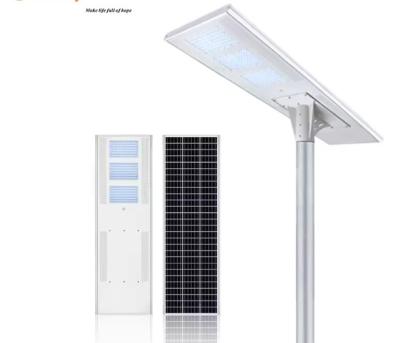 China All In One LED Solar Street Light 100W IP65 Waterproof Outdoor Road Lamp with 145W Solar Panel for sale