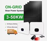 China Ongrid Solar System Installation Set 8kW 30kW with Half-Cut Mono Panels and Growatt Inverter for sale