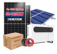 China On Grid Metal Roof Solar System 50kW 80kW 125kW 250kW 500kW for sale