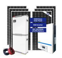 China 5000W Off Grid Solar Power System 48V 300Ah LiFePO4 Battery 5KW Solar Panel Kit for sale