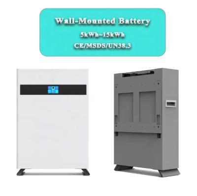 China LiFePO4 Power Wall Battery Pack 48V 51.2V 100Ah 5kWh 10kWh for Home Solar Energy Storage for sale