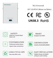 China LiFePO4 Power Wall Battery 48V 100Ah 5kWh Home Energy Storage System for sale