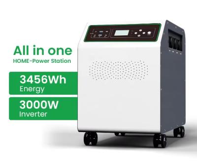 China 3kWh LiFePO4 Portable Power Station 25.6V 135Ah All-in-One Home Energy Storage with 2000W Inverter for sale