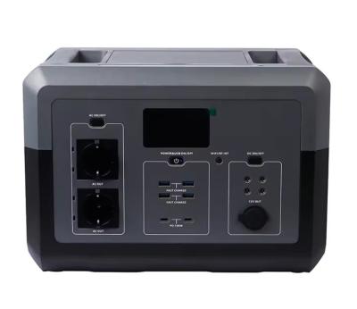 China PMD 1500W 1280Wh Portable Power Station Lithium Ion Battery UPS Function Outdoor Generator for sale