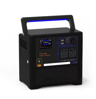 China Portable Power Station 1300W 1160Wh AC Output LiFePO4 Battery for Camping Fishing for sale
