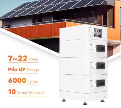 China Residential 10kWh 20kWh Stackable Home Solar Battery 96V LiFePO4 PV Storage for sale