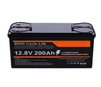 China 12V 200Ah LiFePO4 Lithium Battery for RV Solar Energy Storage 5000 Cycles for sale