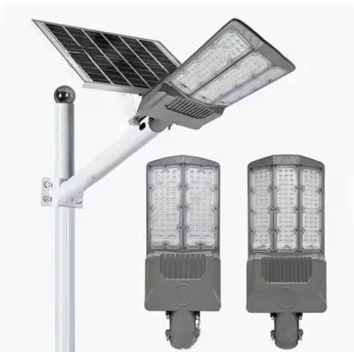China Aluminum Solar Street Light 200W 300W 400W Remote Control LED Chip Lamp with Solar Cell for sale