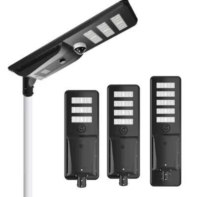 China 30W to 120W Integrated Solar Street Light with CCTV Camera 210LM/W IP65 for sale