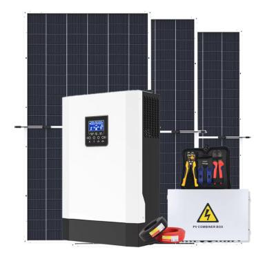China Professional Complete Solar System Off-Grid 5000Watt Hybrid Solar Kit Mttp for sale