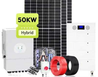 China Hybrid Grid Solar Energy System 10KW 15KW PV Off Grid Solar Power Kit for Home Use for sale