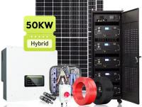 China Complete Hybrid Grid Solar System 30KW Monocrystalline Silicon with 50KW Load Power for sale