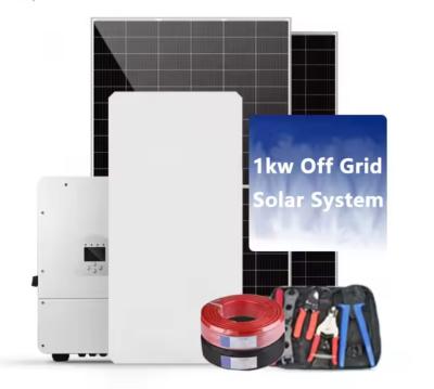 China Hybrid Solar Panel Complete System Solar Power Systems Solar Pv Battery System Kit for sale