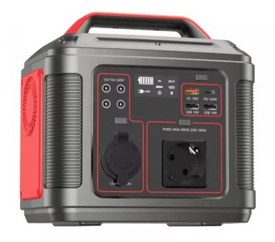 China 300W Portable Power Station 600Wh Pure Sine Wave Emergency Backup Battery Outdoor Power Supply for sale