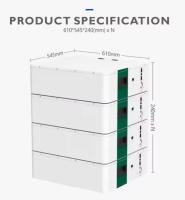 China Customized 51.2V 100Ah-400Ah Stacked LiFePO4 Lithium Battery for Solar Storage for sale