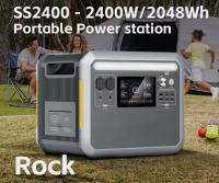 China LiFePO4 Camping Power Station 2048Wh 2400W Portable Solar Generator Battery for sale