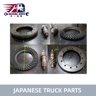 China Japanese Crown Pinion 6/41 38110-90719 for UD Condor RF8 Truck Differential Gear for sale