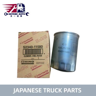 China Japanese truck parts Fuel Filter S2340-11580 23401-1221 23401-1580 23304-EV233 for HINO Truck E13C P11C J08E Hino Engine Parts for sale