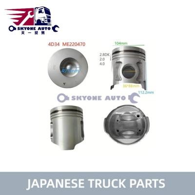 China Japanese truck parts ME220470 Piston Assy for MITSUIBISHI CANTER 4D34 4D34T Truck ISUZU TRUCK PARTS for sale