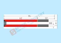 China 1550 ℃ Electric Silicon Carbide Heating Element Rod For Industrial Electric Furnace for sale