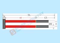 China Silicon Carbide High Temperature Electric Heating Element Silicon Carbide Rod 1450 ℃ for sale