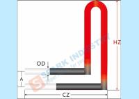 China High Temperature Silicon Carbide Rod Electric Furnace Heating Element 1550 ℃ for sale
