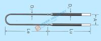 China 1800 C MoSi2 Heating Elements For Gem Stone Heat Treatment Furnaces And Kilns for sale
