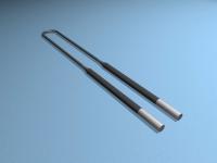 China U-type MoSi2 electric heating element, laboratory molybdenum disilicide heating resistor for sale