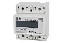 China Household Active 2 Wire Din Rail Single Phase Energy Meters With LCD Display for sale