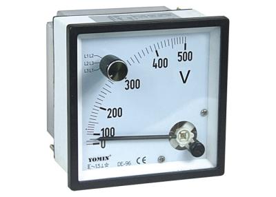 China CE Approved Analogue Panel Meters With Change-Over Switch Voltmeter / Voltage Meter for sale