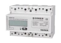 China CT / 5A 3 Phase Active Din Rail KWH Meter With Pulse Output  & Liquid Crystal Display for sale