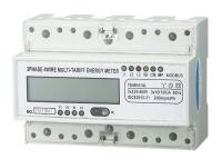 China Multi - rate Multi tariff  Three Phase Energy Meter Din Rail KWH Meter With Far Infrared / RS485 for sale