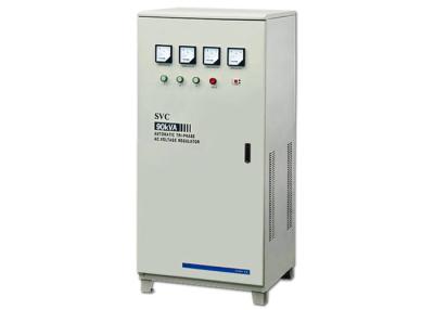 China SVC 90KVA Automatic Voltage Stabilizer , Power Supply Three Phase Servo Motor Stabilizer / for sale