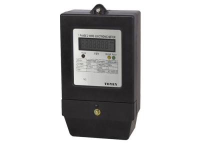 China LCD Display 220V Single Phase 2 Wire Electronic Digital Energy Meter With Battery for sale