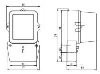 China High Overload 1 Phase  Electromechanical Energy Meter Front Board Installing for sale