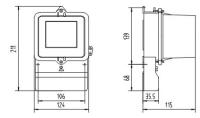 China 220V / 230V Bakelite Terminal Single Phase KWH meter Front Board Mounting for sale