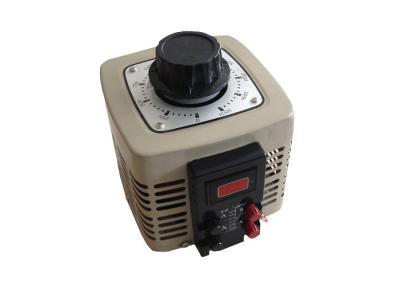 China AC 200VA 0.8A Adjustable Voltage Transformer , 0 - 250V Digital Voltage Regulator / Variac for sale