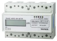 China Three Phase Four Wires Din Rail Watt Hour Meter , Electronic KWH Meter for sale