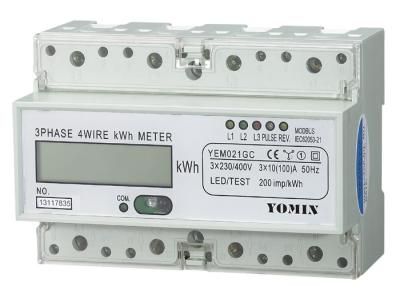 China RS485 Modbus Three Phase Energy Meters ,  Electronic kWH Meter With CT operated for sale