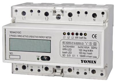 China Three Phase Four Wire Electronic Active Energy Meter With RS485 Communication for sale