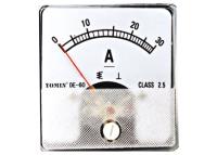 China Class 2.5 80 Size Dc Voltage Meter ,  Analog Moving Iron Ammeter AC for sale