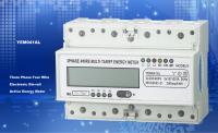 China Light Weight Three Phase Energy Meter Accuracy 1.0  PC 35mm Din Rail For Home for sale