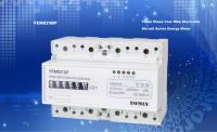 China Small Volume Accuracy Class1.0 3 Phase Electricity Meter 35mm Din Rail With Counter 6 Display for sale