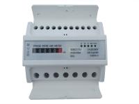 China White 100A 3 Phase Digital Energy Meter / PC Material Electric Meter Direct Mode for sale